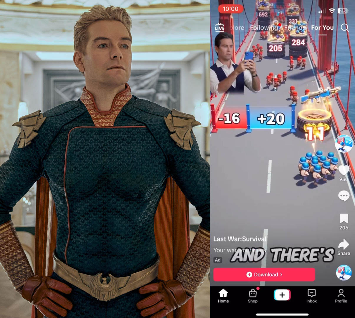 Fan ngỡ ngàng khi thấy Homelander đi quảng cáo game bằng cách này