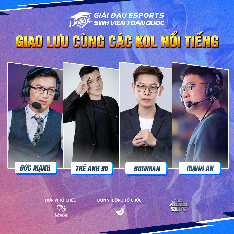 Có gì đáng mong đợi tại Chung kết Quốc gia NSOC 2023 mà bốn KOLs đình đám của làng Esports đều ...