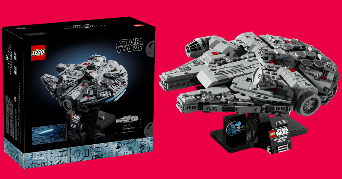 Millennium Falcon Lego Star Wars quay lại kệ với mức giá ưu đãi lớn