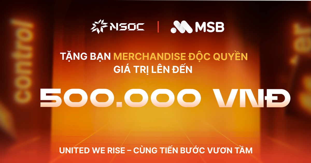 NSOC tặng bạn merchandise độc quyền trị giá lên đến 500.000 đồng